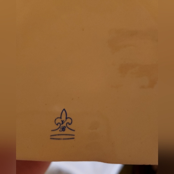 Vintage | Bath | Vintage 96s Square Ceramic Tissue Cover With Blue ...